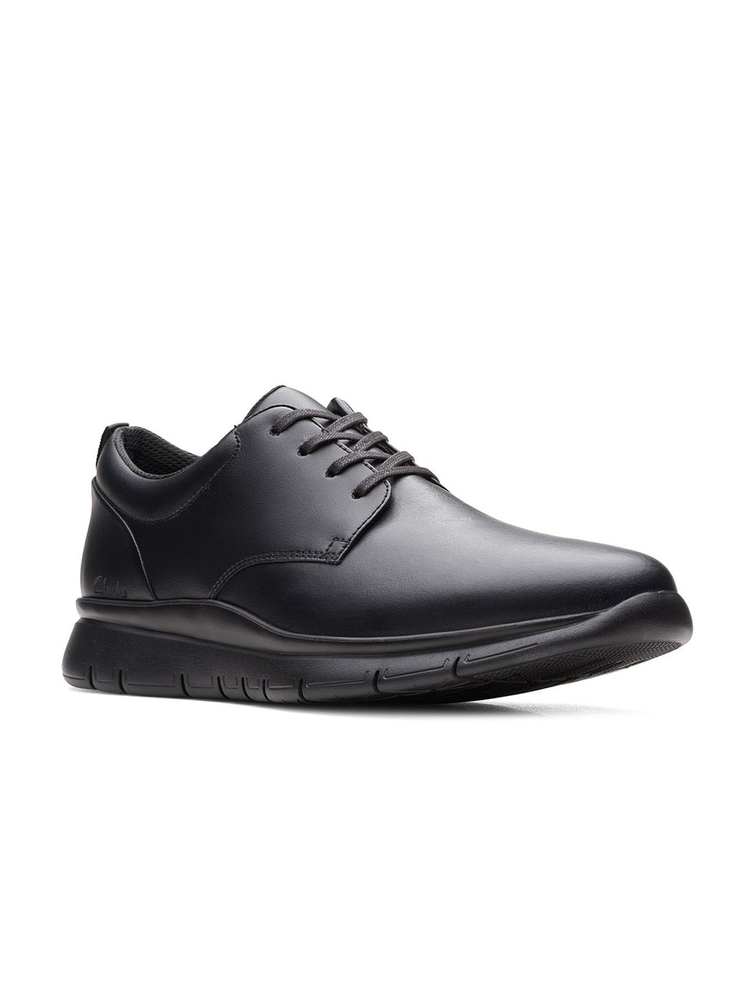 Buy Clarks Men Black Solid Leather Formal Derbys - Formal Shoes for Men ...