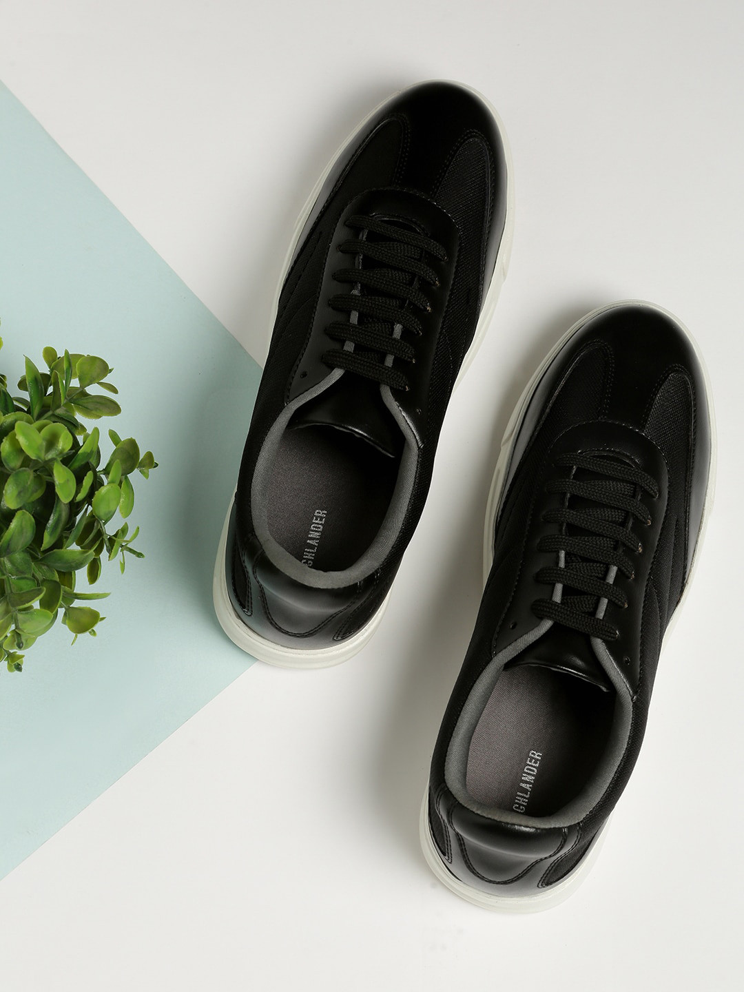 Buy HIGHLANDER Men Black Textured Sneakers - Casual Shoes for Men ...