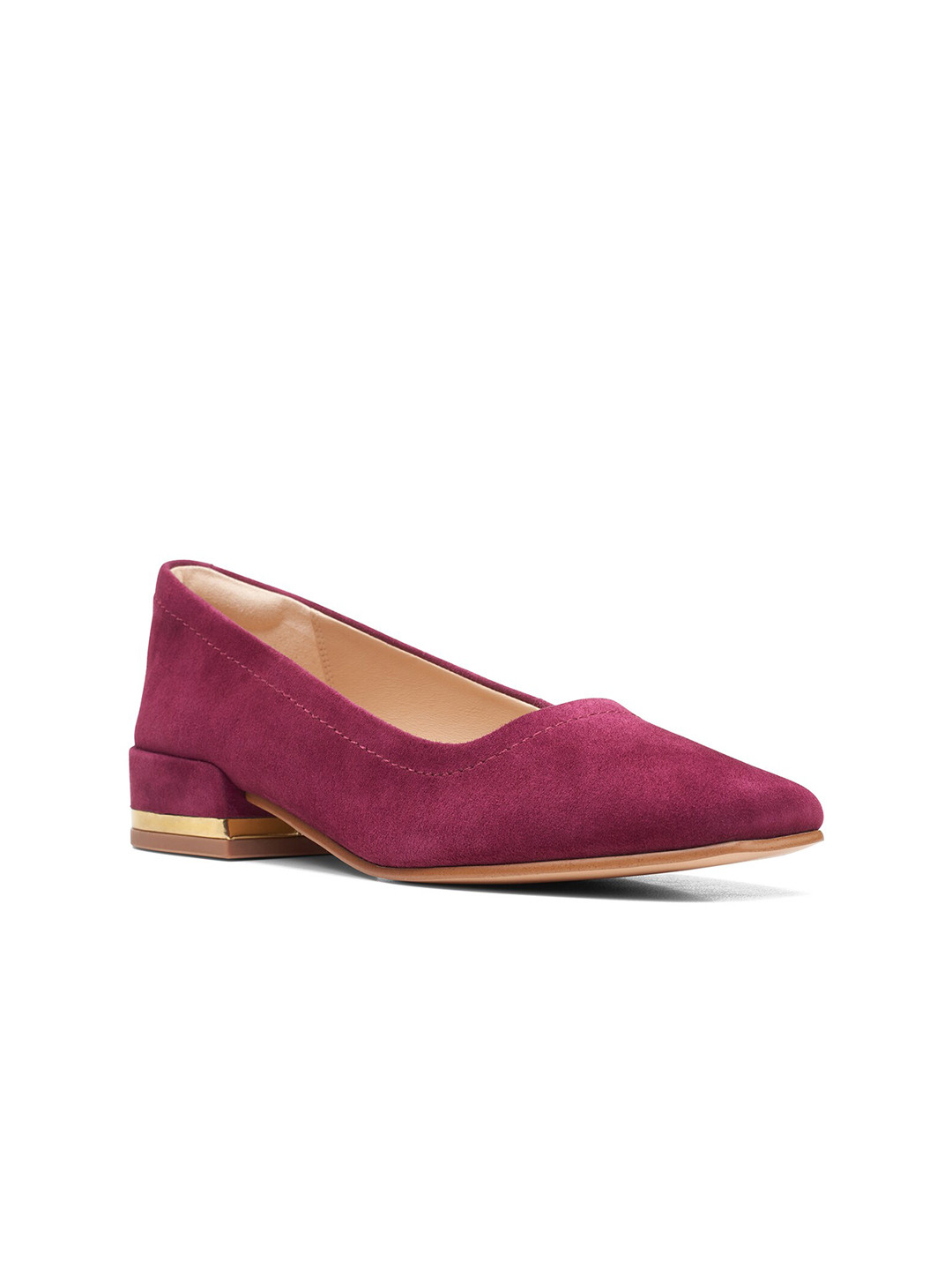 Buy Clarks Red Leather Block Pumps - Heels for Women 19984430 | Myntra