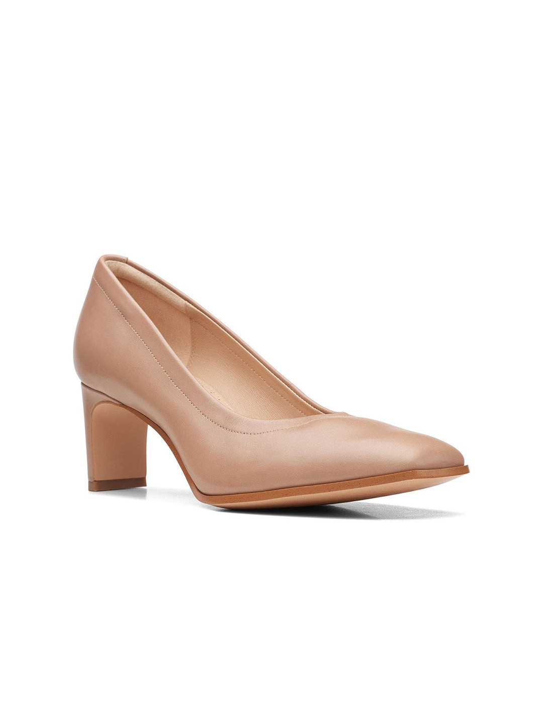 Buy Clarks Leather Work Block Pumps - Heels for Women 19984484 | Myntra
