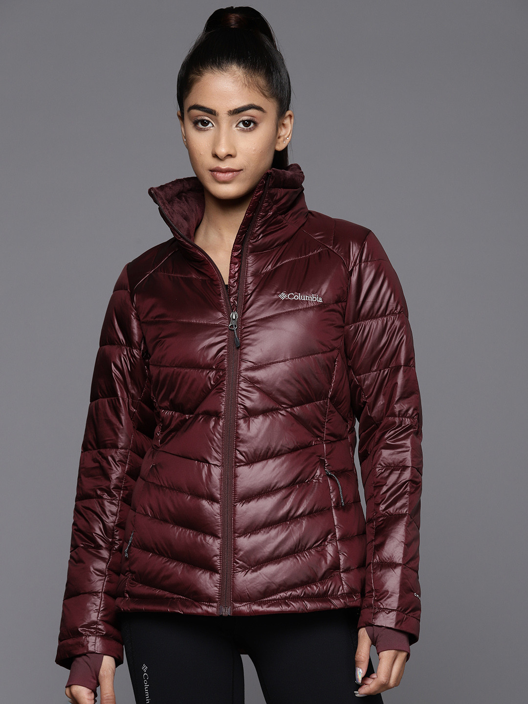 Buy Columbia Solid Puffer Jacket - Jackets for Women 19984936 | Myntra