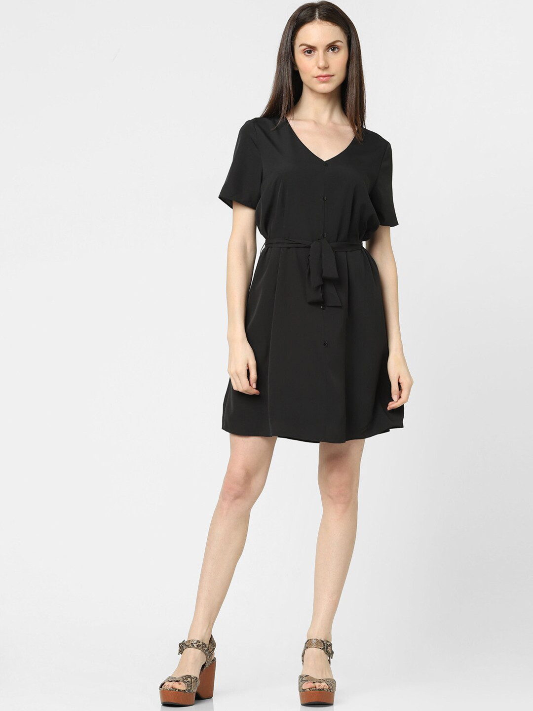 Buy Vero Moda Black Dress - Dresses for Women 19985484 | Myntra