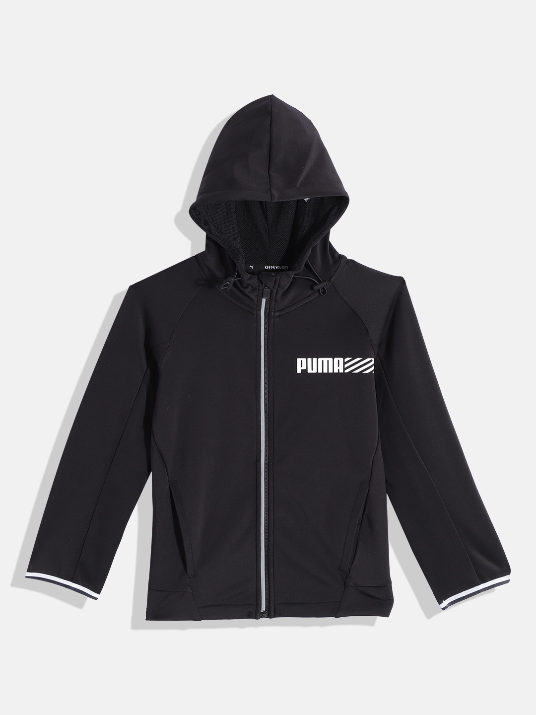 Buy Puma Boys Hooded Tech Tailored Regular Fit Jacket - Jackets for ...