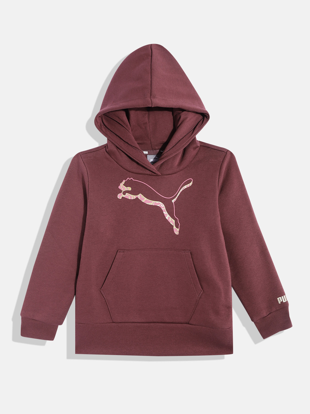 Buy Puma Girls Brand Logo Print Regular Fit Hooded Sweatshirt ...