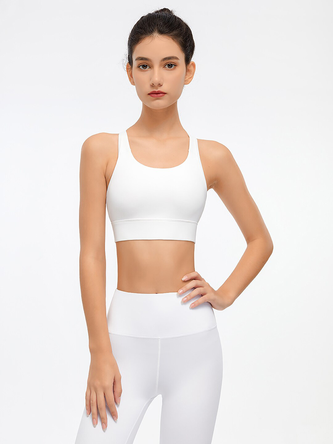 Buy JC Collection White Lightly Padded Sports Bra - Bra for Women ...