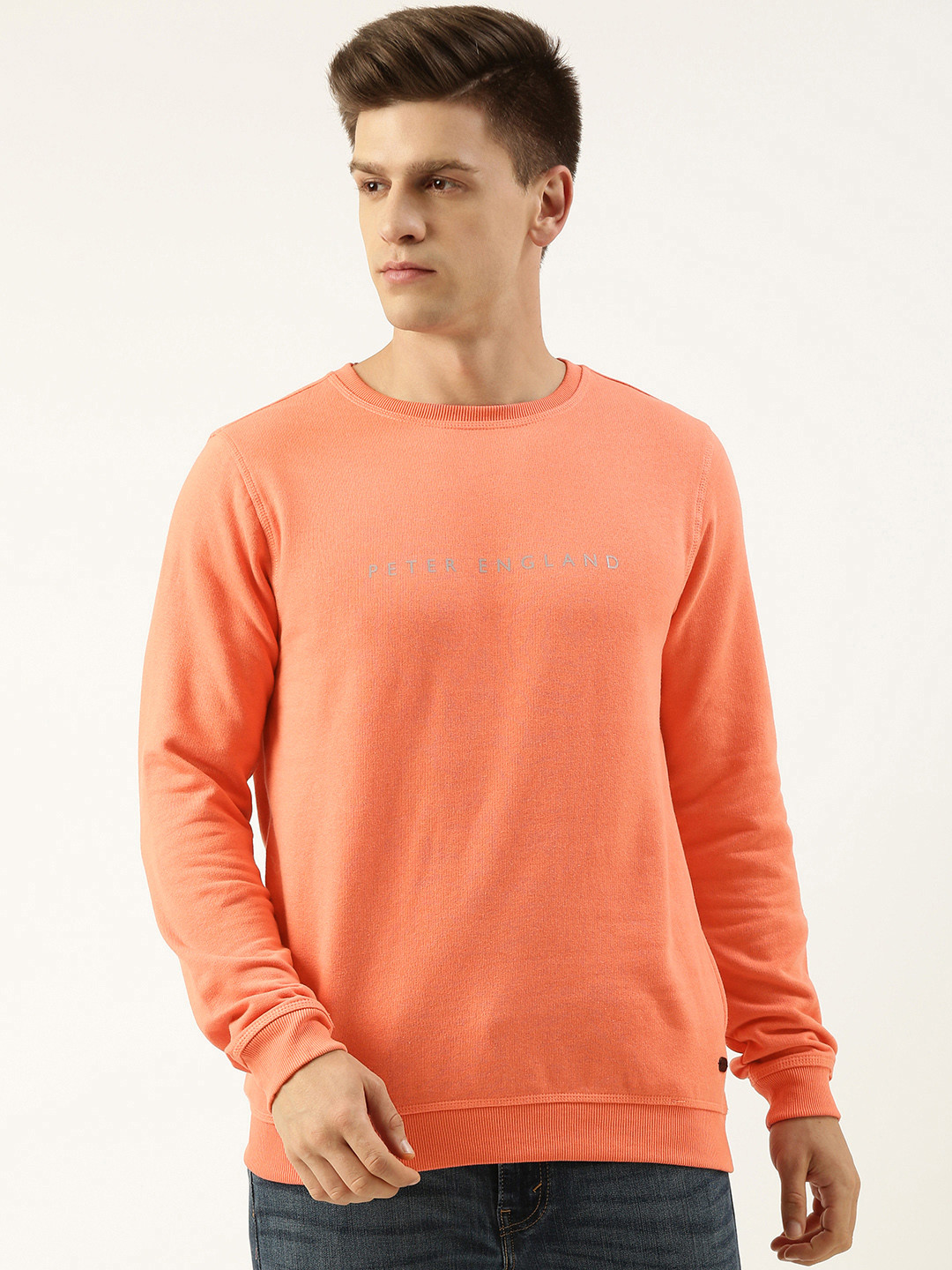 Buy Peter England Men Printed Sweatshirt - Sweatshirts for Men 19987198 ...
