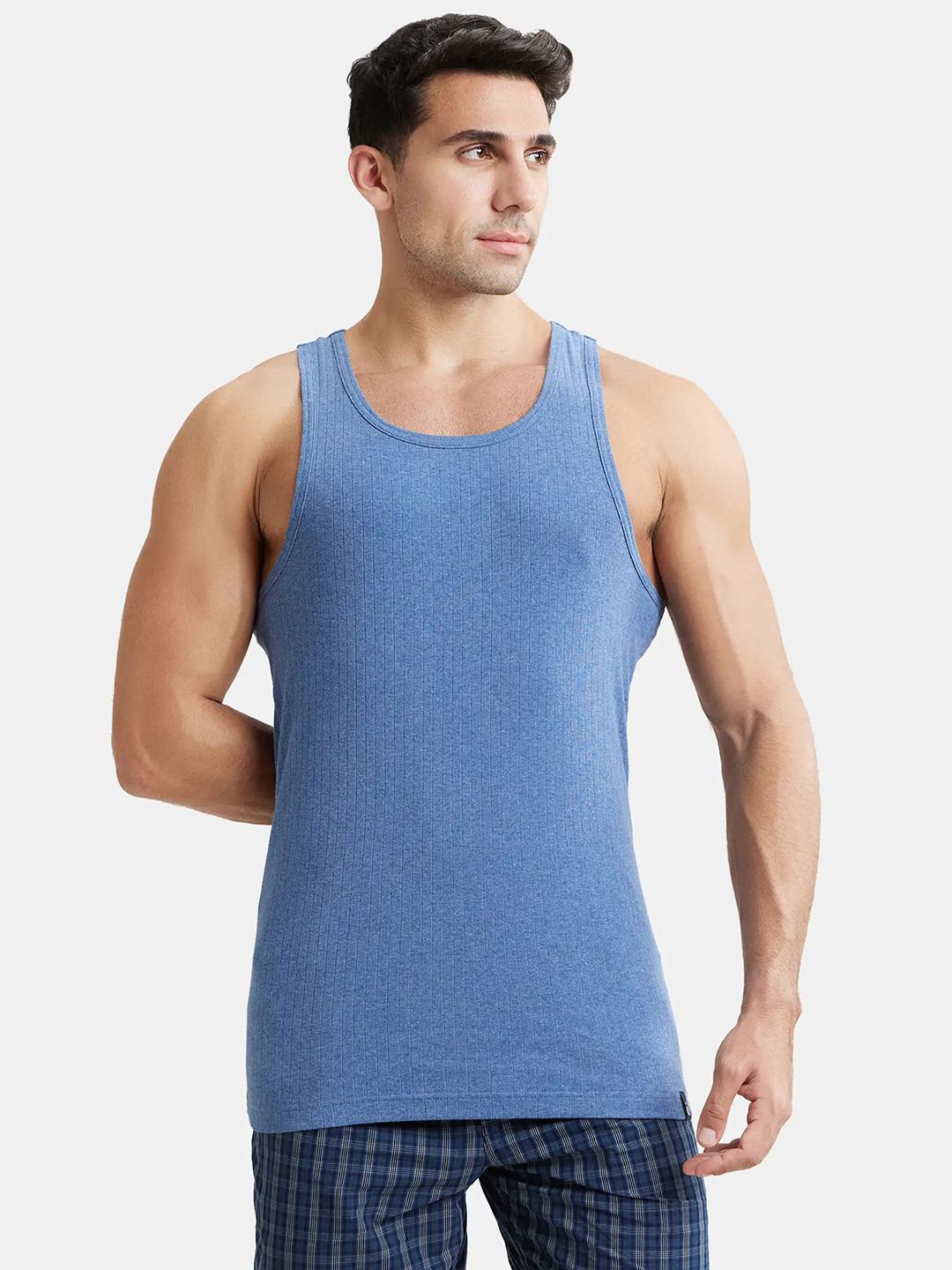 Buy Jockey Combed Cotton Rib Round Neck With Racer Back Gym Vest 9922 ...