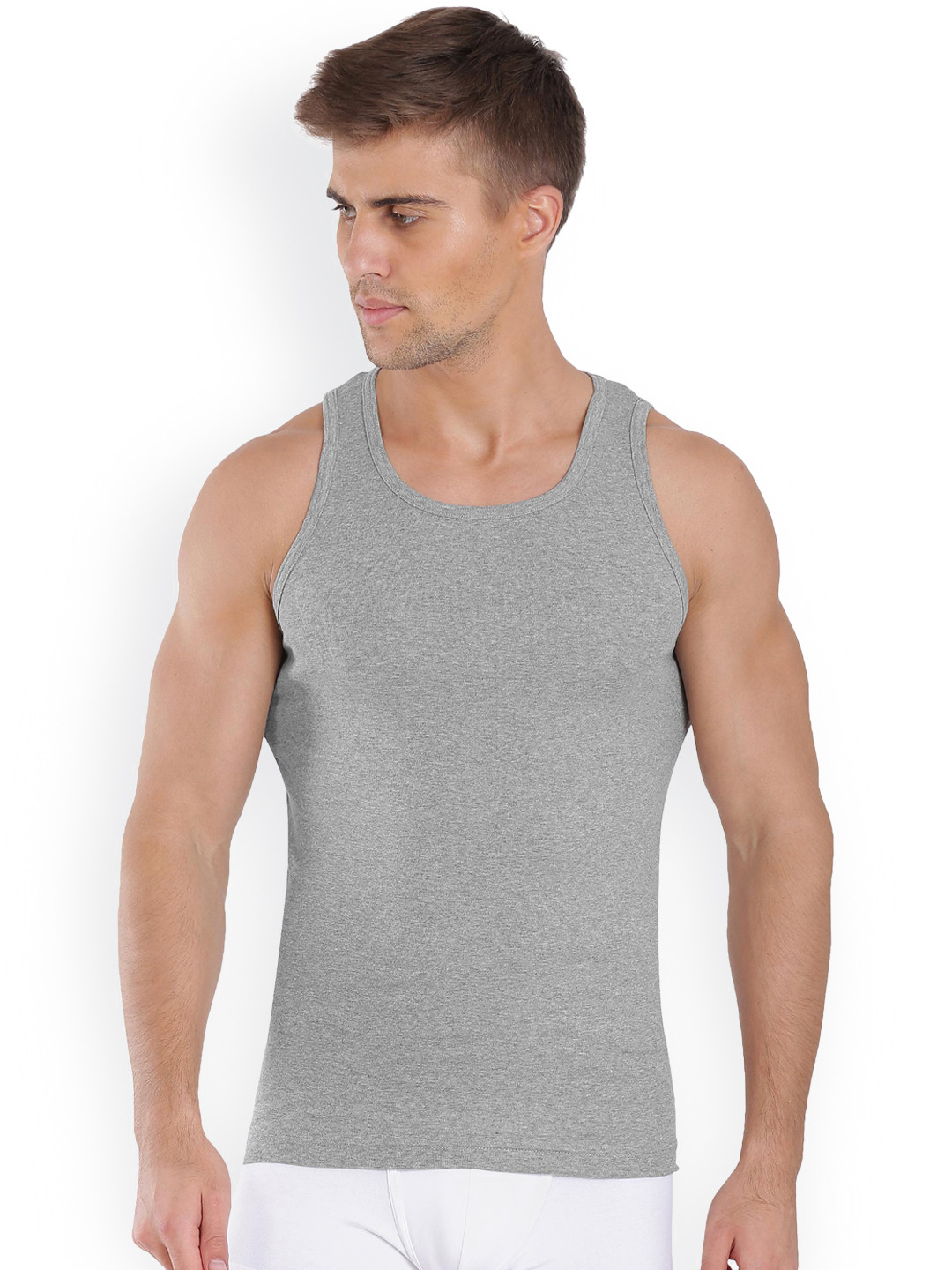 Buy Jockey Combed Cotton Ribbed Sleeveless Vest With Extended Length ...
