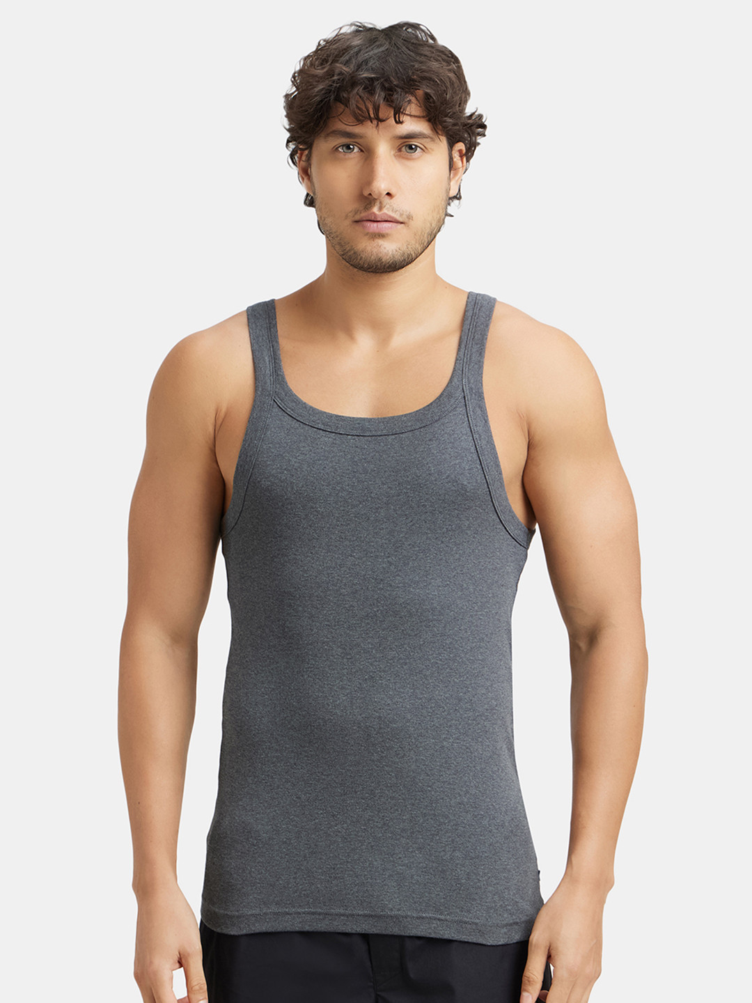 Buy Jockey Combed Cotton Rib Square Neck Gym Vest US26 - Innerwear ...