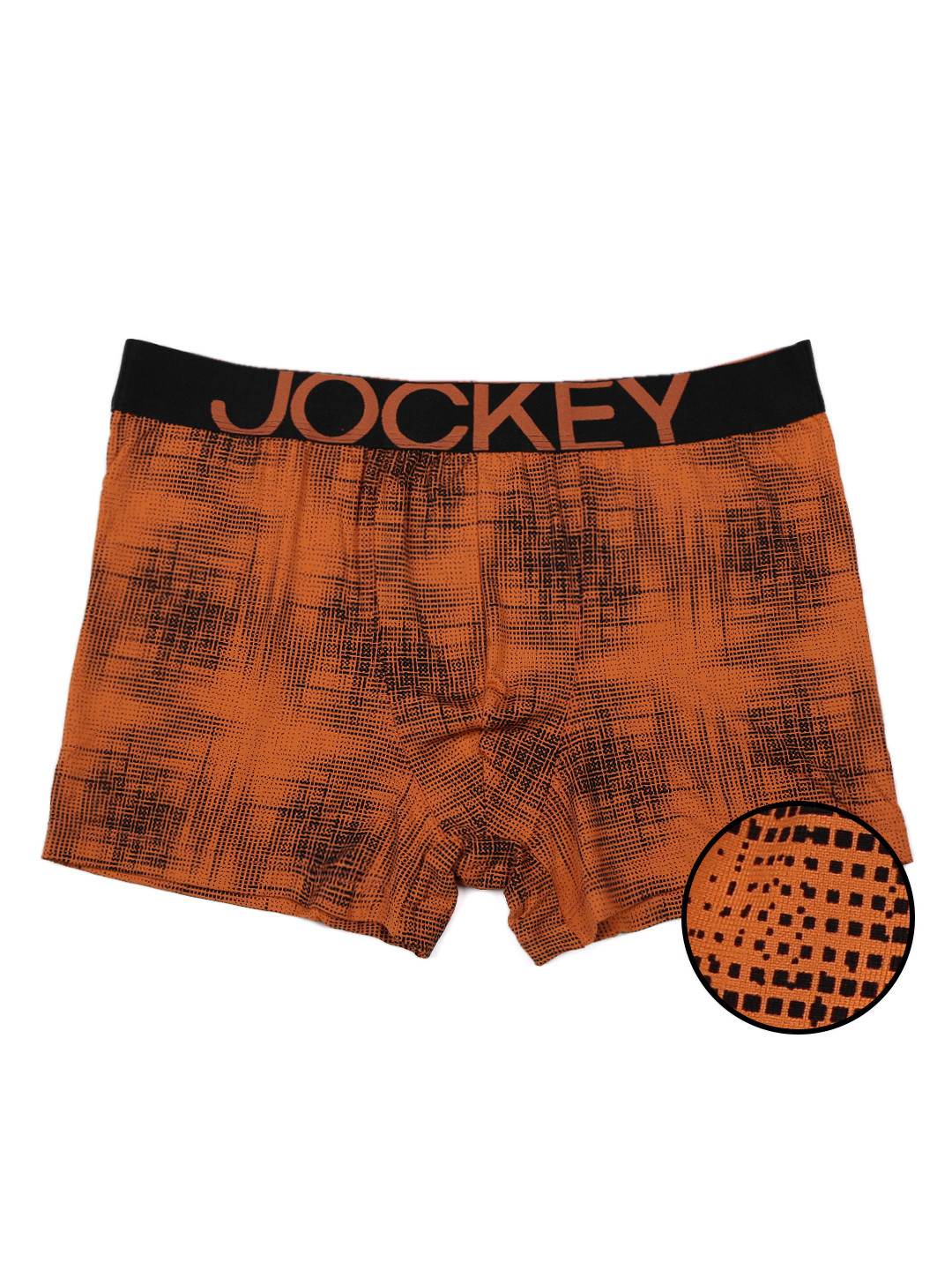 Buy Jockey International Collection Orange & Black Printed Trunks IC30 ...