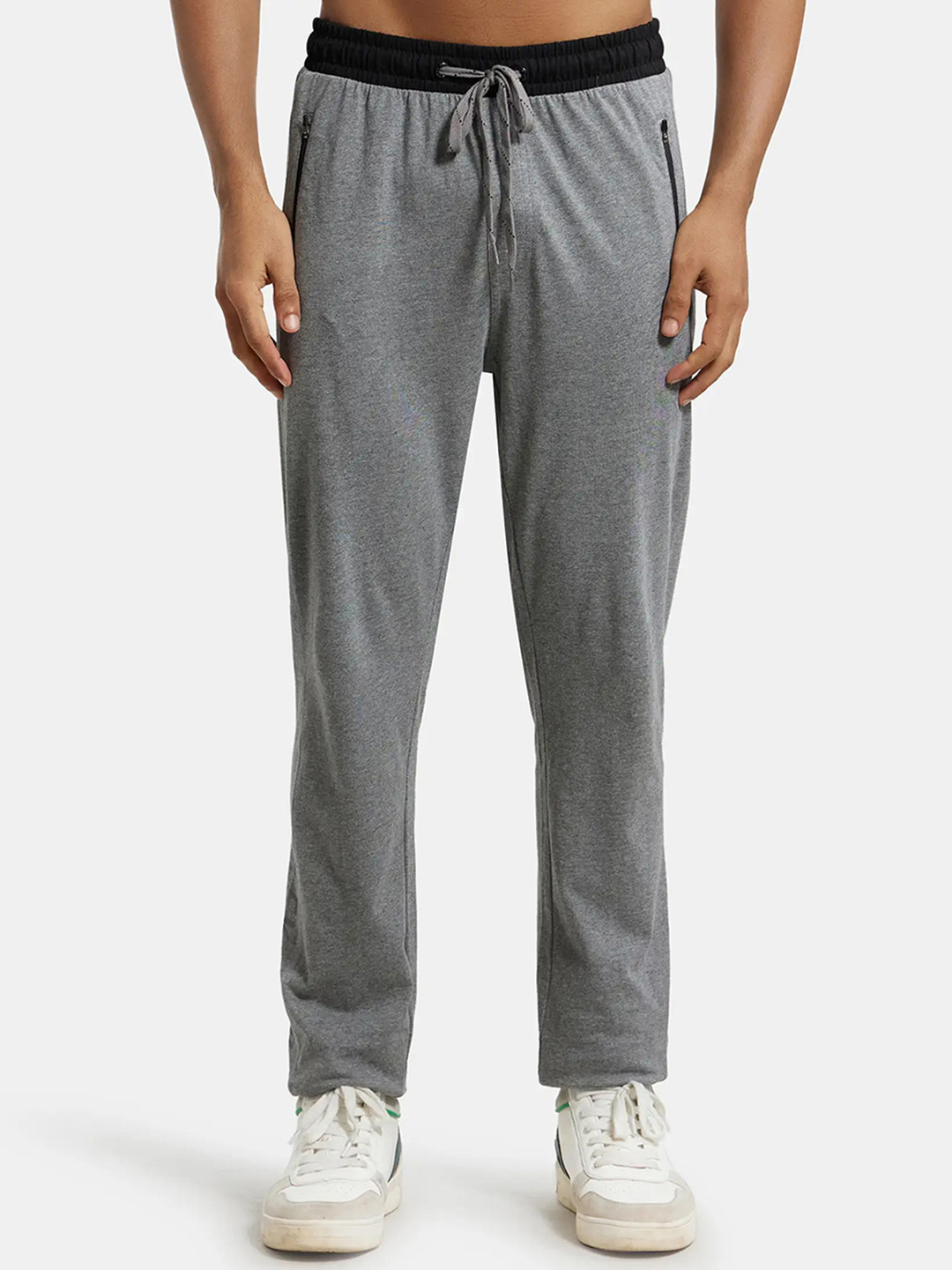 Buy Jockey Combed Cotton Rich Slim Fit Trackpant With Side Zipper ...