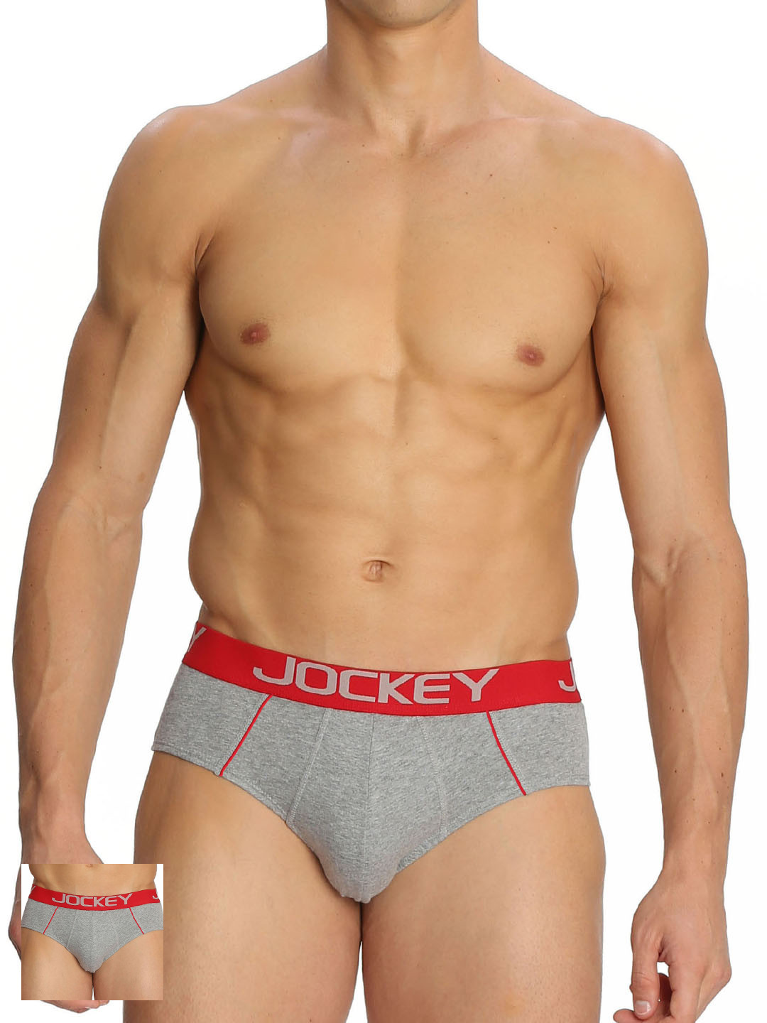 Buy Jockey Men Pack Of 2 Grey Melange Bold Briefs US14 - Briefs for Men 1999385 | Myntra