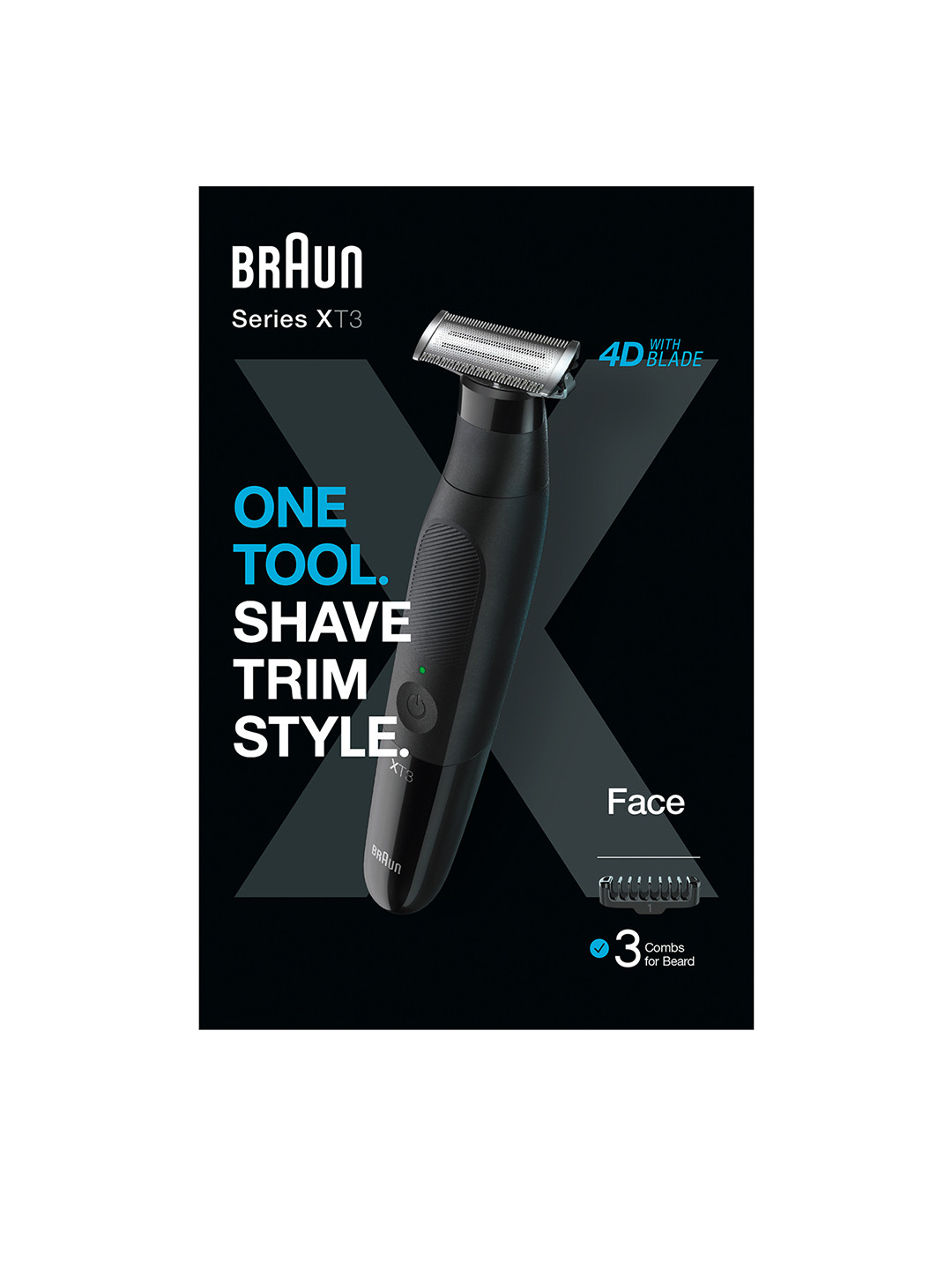 Buy Braun Series XT3 XT3100 Wet & Dry All In One Tool Shaver & Trimmer ...