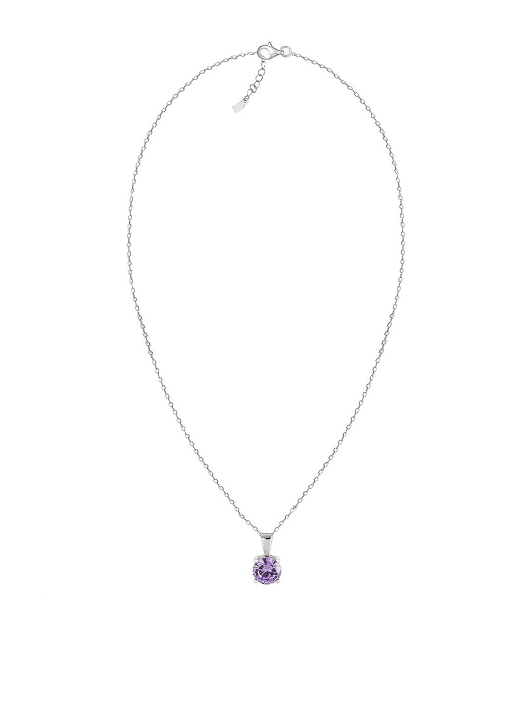 Buy GIVA 925 Sterling Silver Toned & Blue Rhodium Plated Stone Studded ...