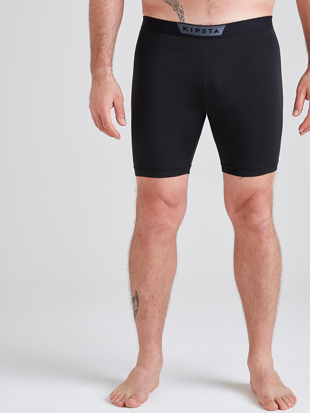 Buy Kipsta By Decathlon Men Black Keepcomfort Sports Compression ...