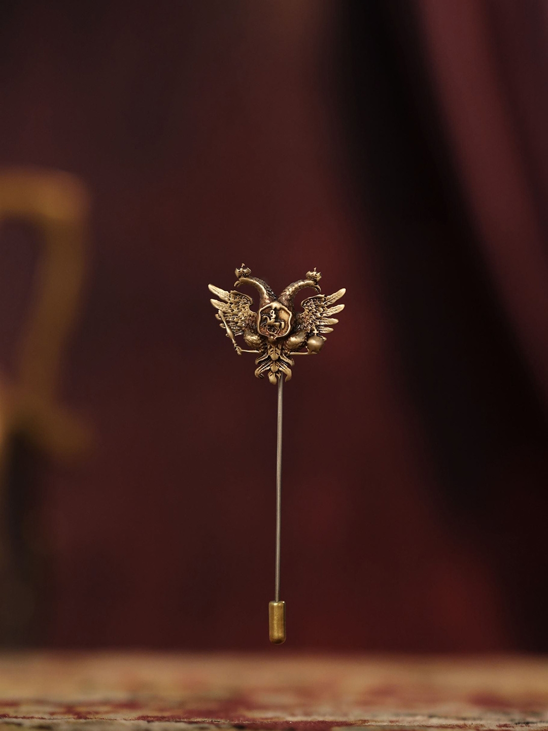 Buy COSA NOSTRAA Men Antique Gold Toned Rising Phoenix Lapel Pin Brooch ... Buy COSA NOSTRAA Men Antique Gold Toned Rising Phoenix Lapel Pin Brooch ...