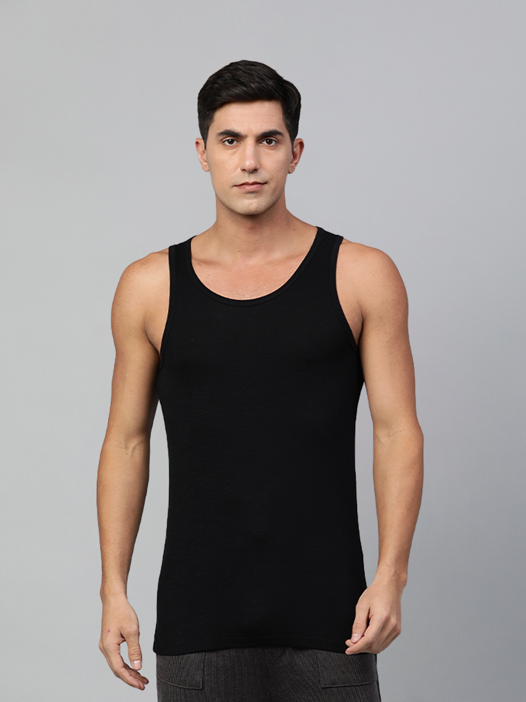 Buy Heelium Men Bamboo Super Soft & Odour Free Comfort Fit Vest ...
