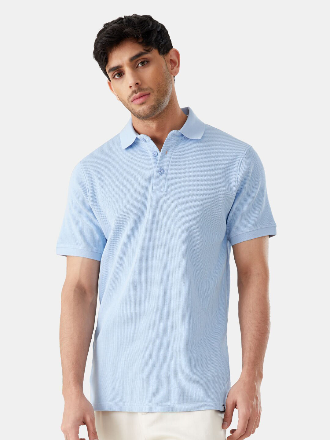 Buy The Souled Store Men Blue Polo Collar T Shirt - Tshirts for Men ...