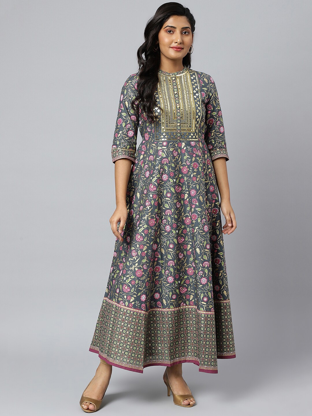 Buy Aurelia Women Ethnic Motifs Maxi Dress Dresses For Women 20018894