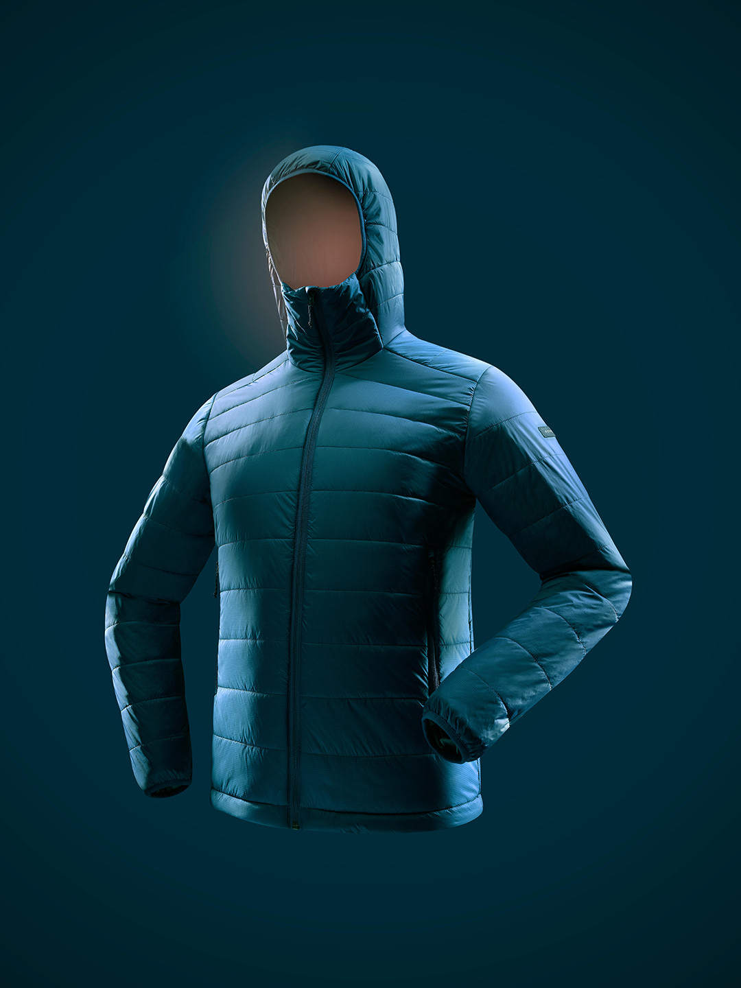 Buy FORCLAZ By Decathlon Men Petrol Blue Upto 5 Degrees Hooded ...