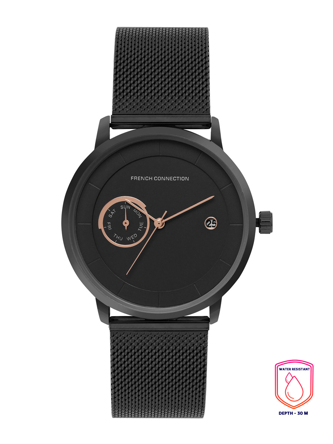 Buy French Connection Men Round Dial Steel Straps Analogue Chronograph ...