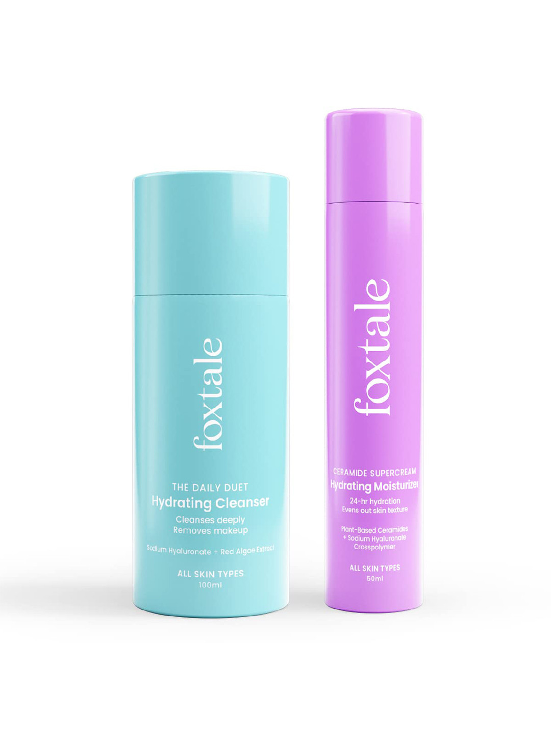 Buy FoxTale Pack Of 2 Cleanser Face Wash & Ceramide Supercream ...
