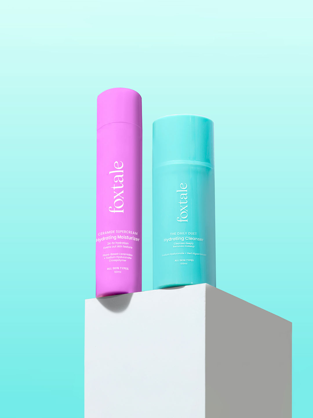 Buy FoxTale Pack Of 2 Cleanser Face Wash & Ceramide Supercream ...