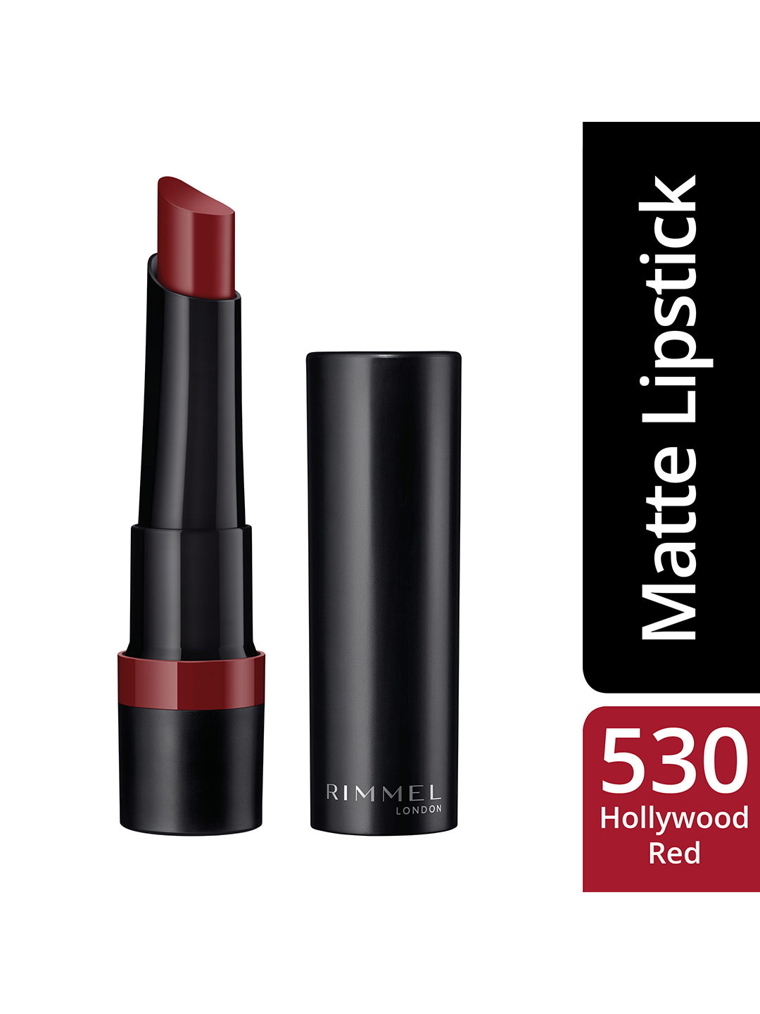 Buy Rimmel London Lasting Finish Matte Lipstick Hollywood Red 530 ...