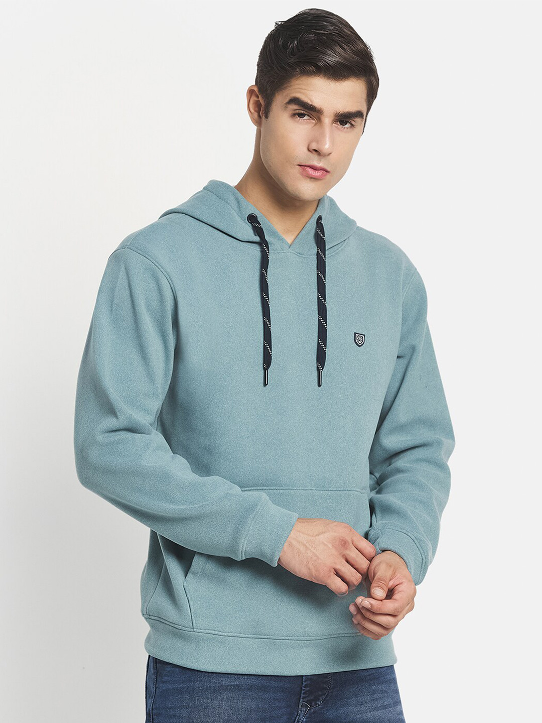 Buy Octave Men Blue Hooded Sweatshirt - Sweatshirts for Men 20031480 ...