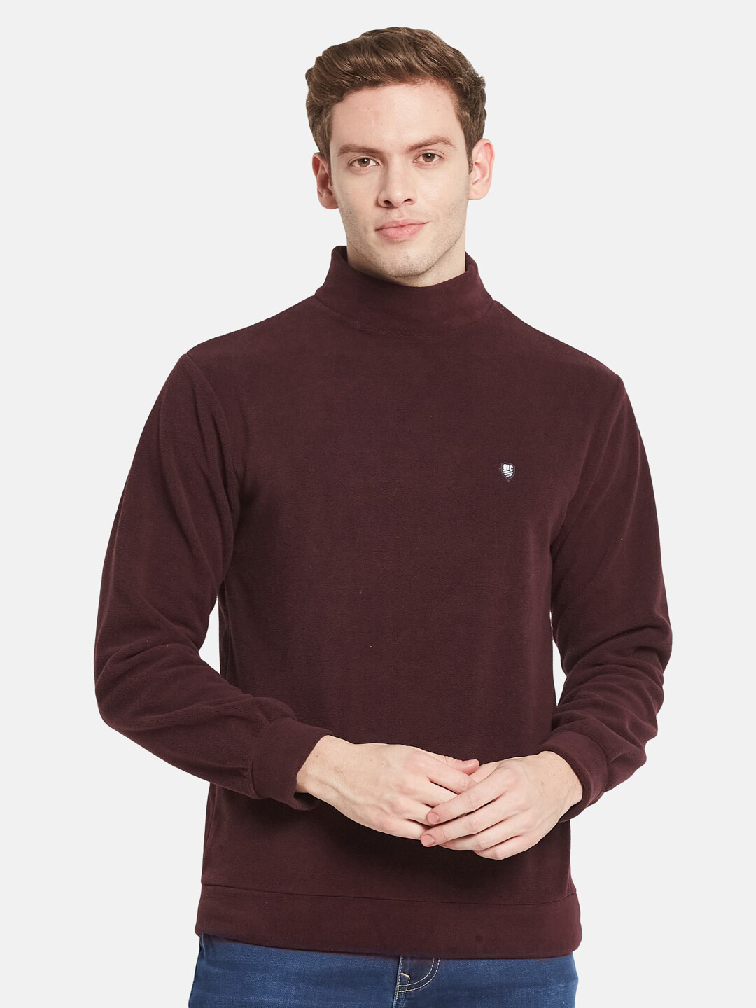 Buy Octave Men Maroon Solid Sweatshirt - Sweatshirts for Men 20031558 ...