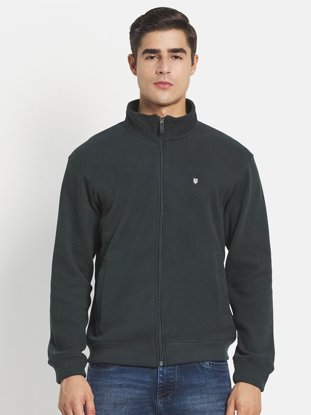 Buy Octave Men Green Solid Sweatshirt - Sweatshirts for Men 20031666 ...