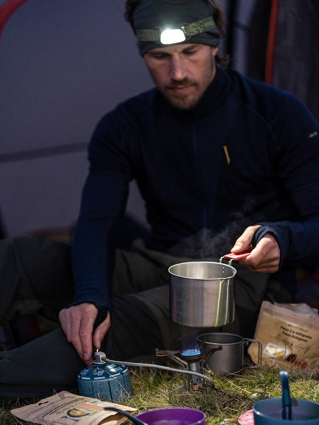 Buy FORCLAZ By Decathlon Green Printed Head Torch Light - Flashlight ...