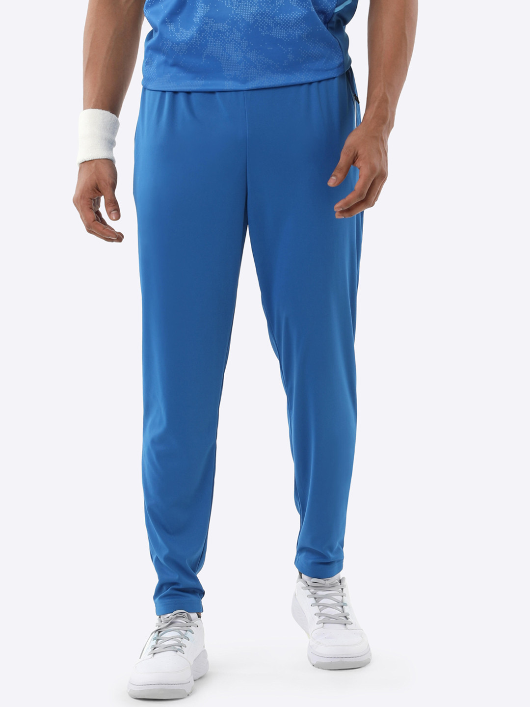 Buy FLX By Decathlon Men Tapered Fit Quick Dry Cricket Track Pant ...