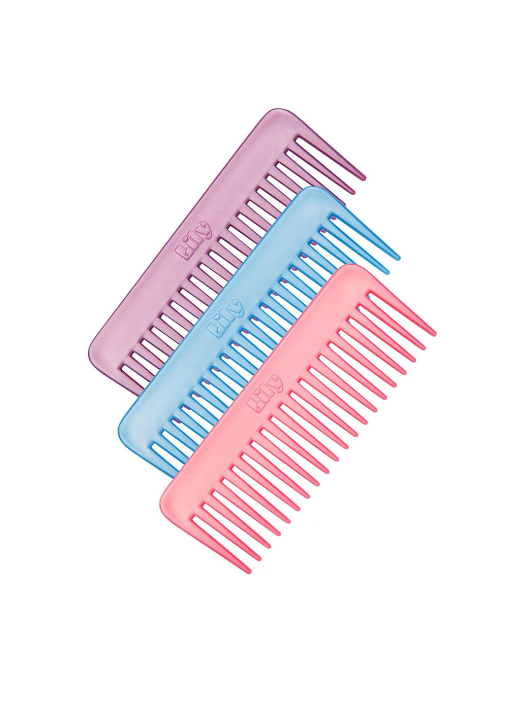 Buy LILY Set Of 3 Wide Teeth Shampoo Comb - Hair Brush And Comb for ...