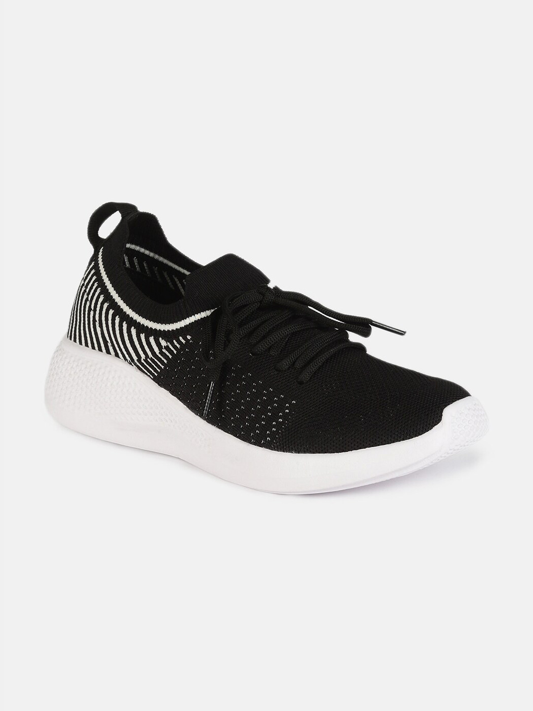 Buy HIGHLANDER Men Black Woven Design Sneakers - Casual Shoes for Men ...