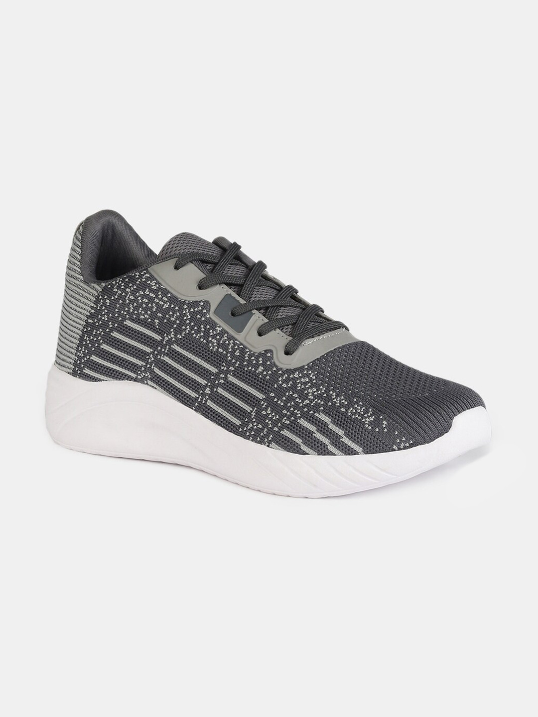 Buy HIGHLANDER Men Grey Woven Design Sneakers - Casual Shoes for Men ...