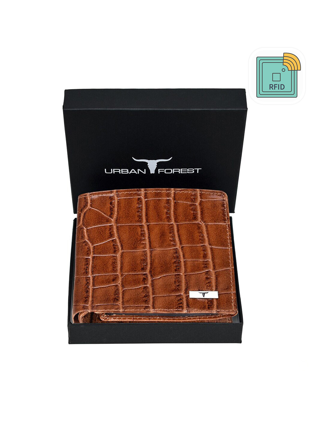Buy URBAN FOREST Men Textured Leather Two Fold Wallet - Wallets for Men ...