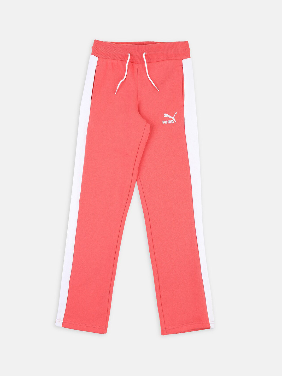 Buy Puma Girls Pink Solid Summer Squeeze T7 Cotton Track Pants - Track ...