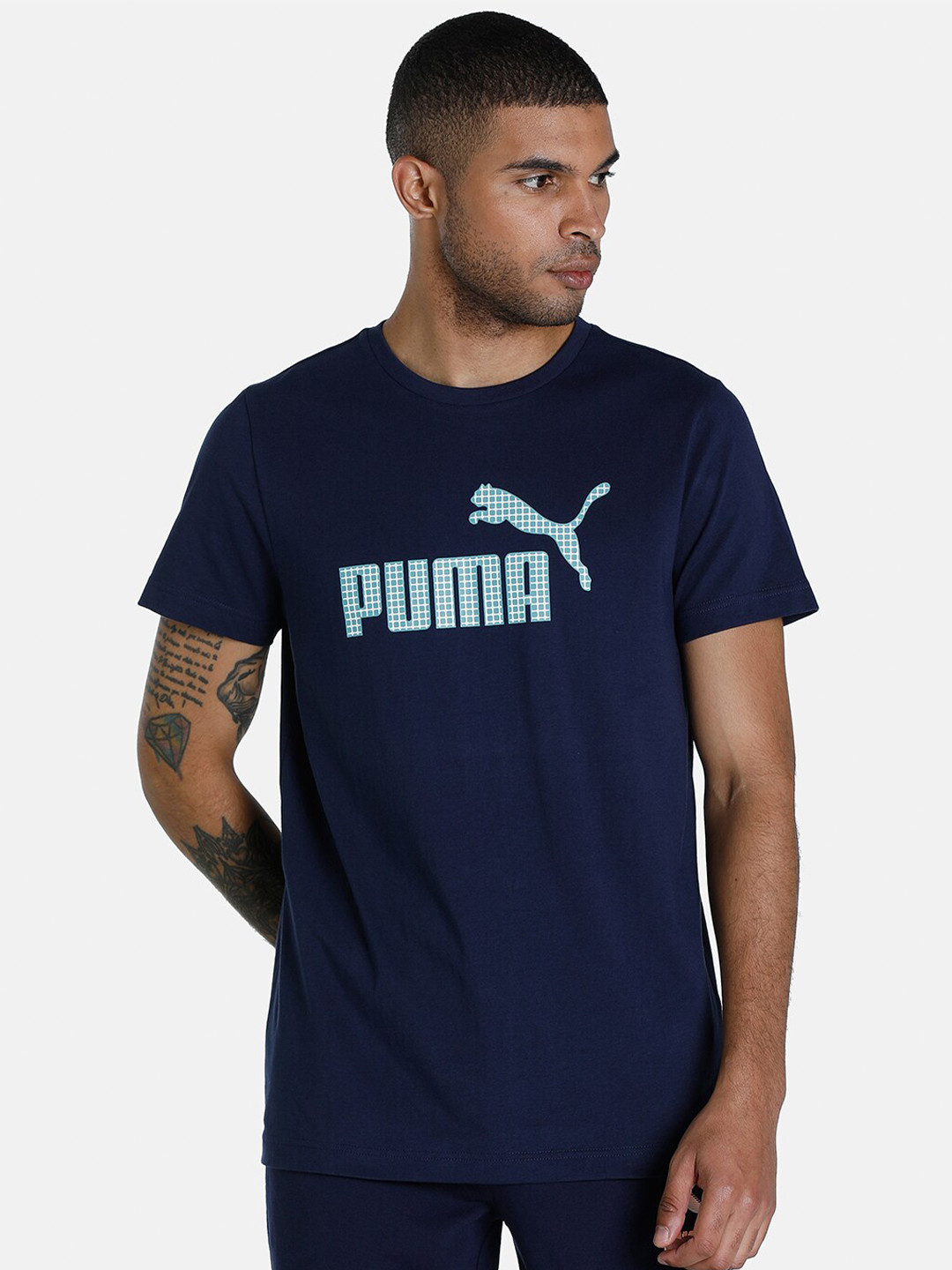 Buy Puma Men No. 1 Logo Printed Cotton Slim Fit T Shirts - Tshirts for ...