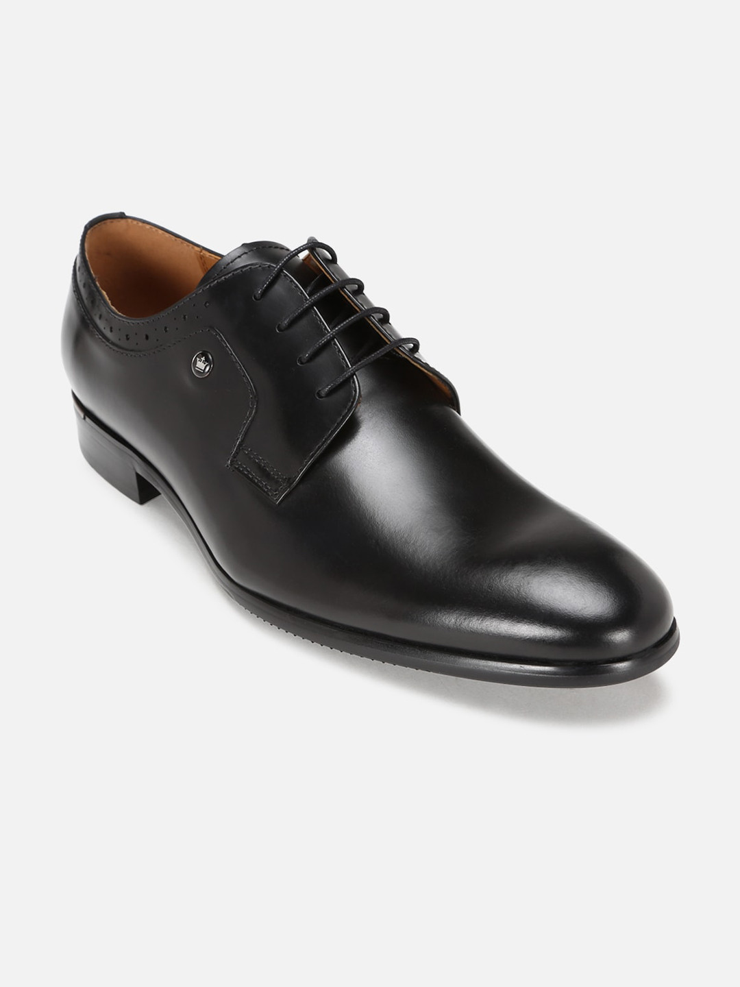Buy Louis Philippe Brown Leather Formal Derbys - Formal Shoes for Men ...