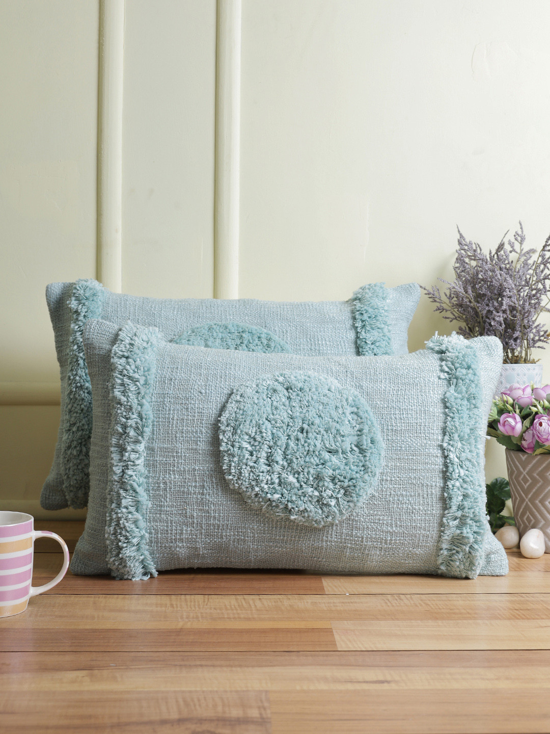 Buy Sangria Set Of 2 Rectangle Cushion Covers - Cushion Covers for ...
