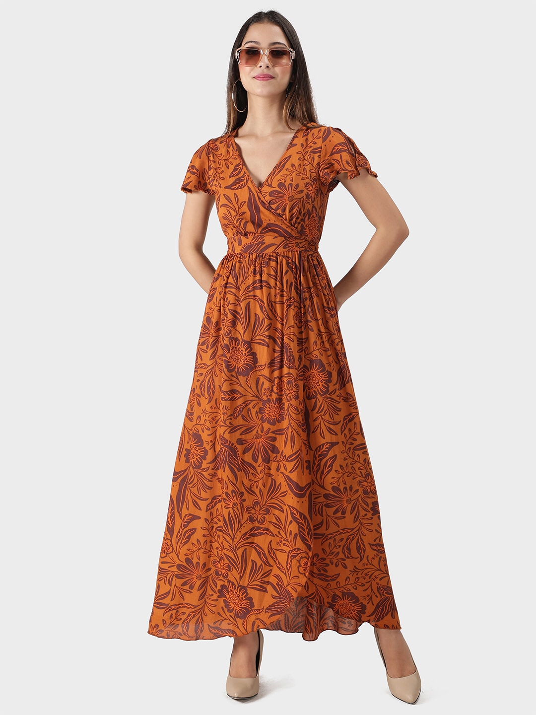 Buy DEBONATELLA Gold Toned Ethnic Motifs Crepe Maxi Dress - Dresses for ... Buy DEBONATELLA Gold Toned Ethnic Motifs Crepe Maxi Dress - Dresses for ...