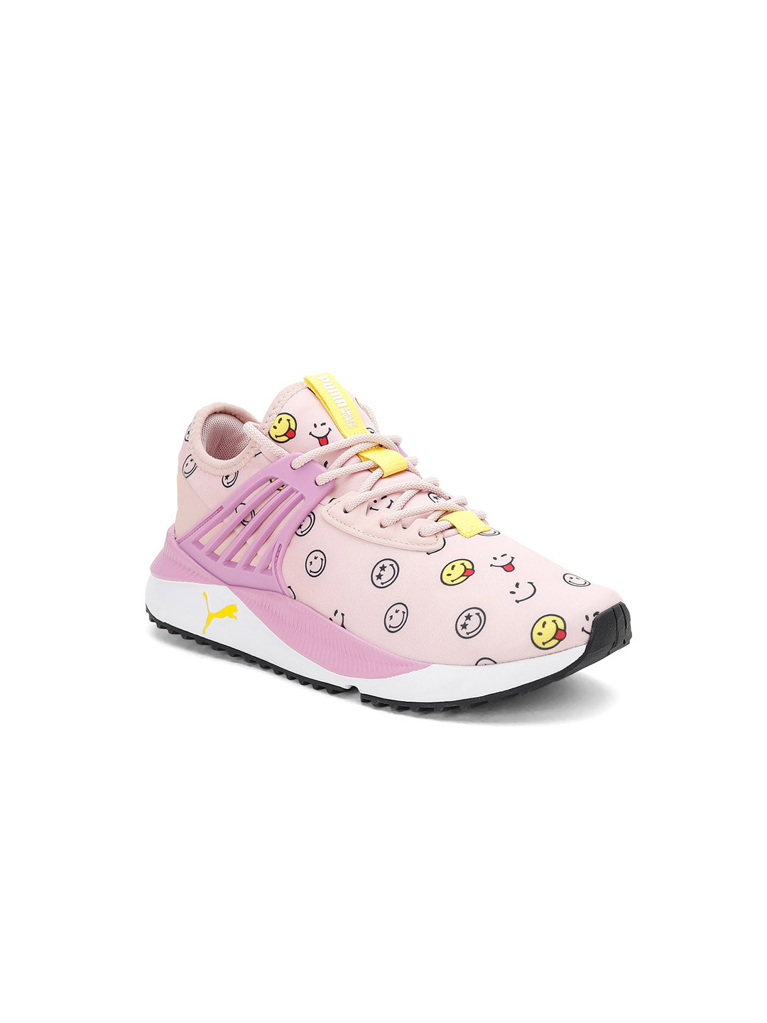 Buy Puma Unisex Kids Pink SMILEYWORLD Pacer Future Sneakers - Casual ...
