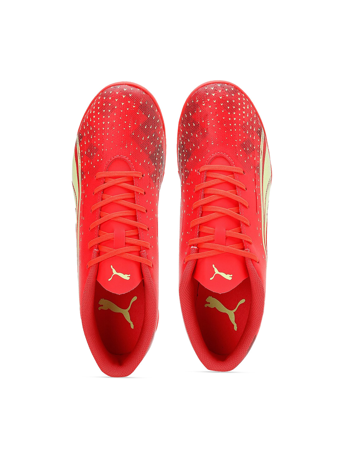 Buy Puma Men Red Football Non Marking Ultra Play IT Football Shoes ...