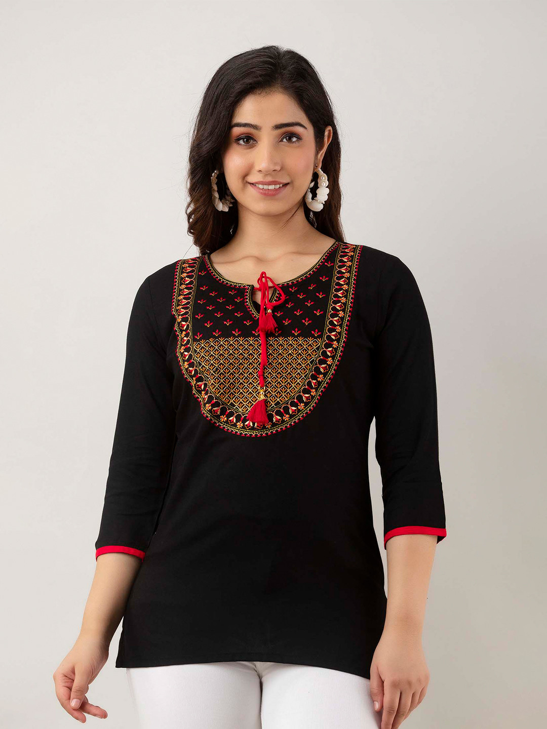 Buy FASHION DEPTH Women Black Lace Top - Tops for Women 20060682 | Myntra