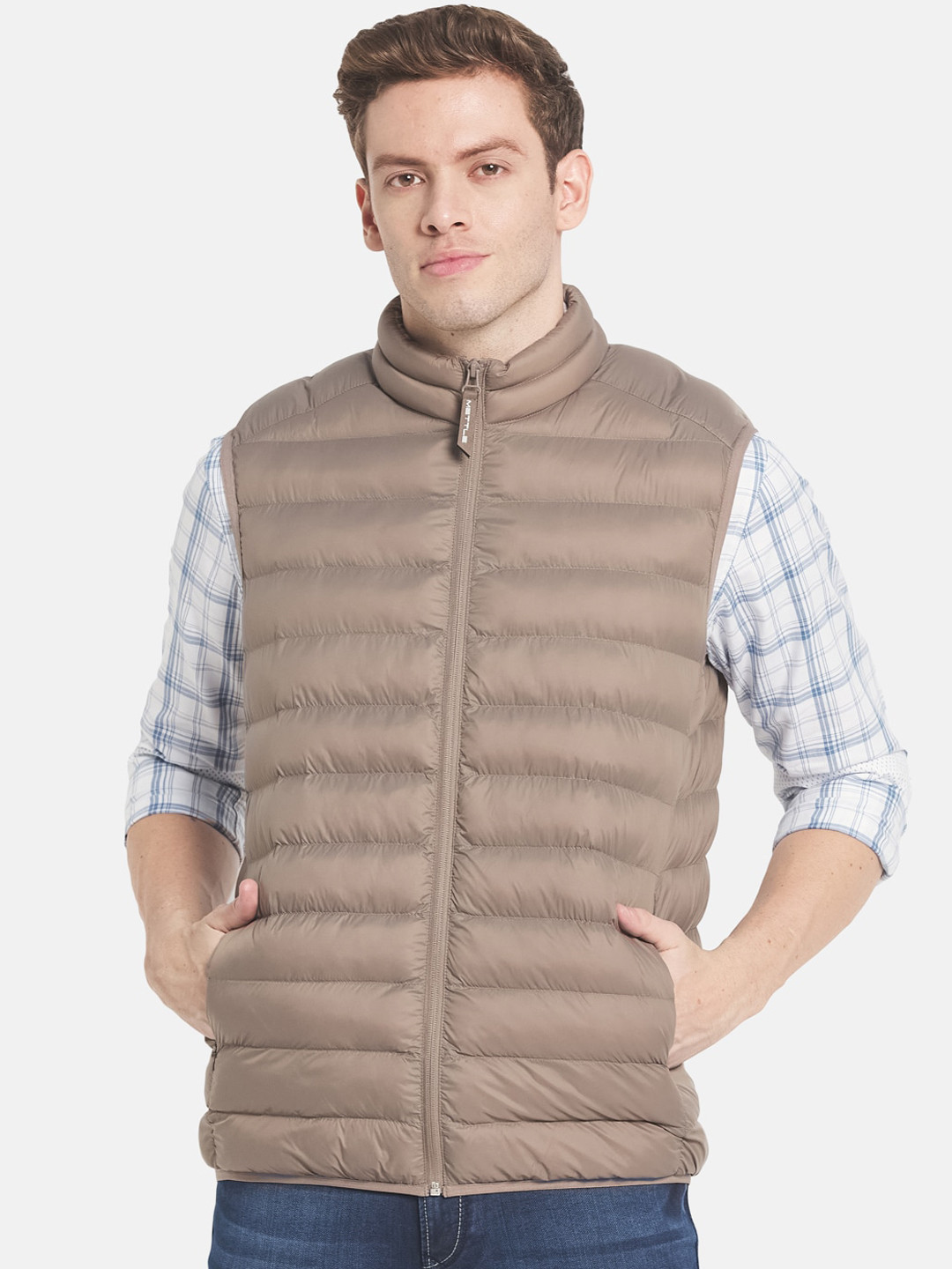 Buy METTLE Men Brown Puffer Jacket - Jackets for Men 20068608 | Myntra