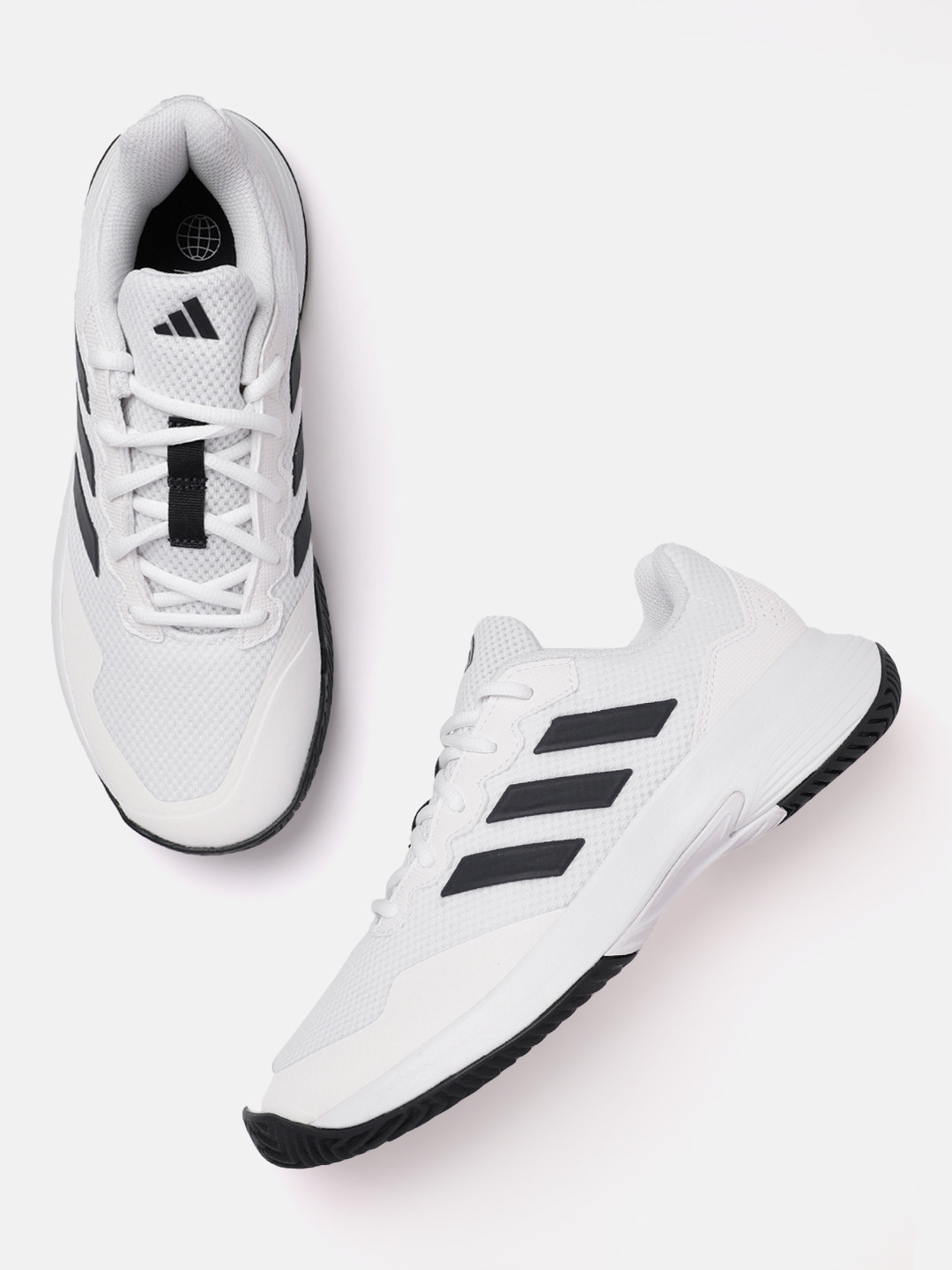 Buy ADIDAS Men Woven Design Game Court 2 Tennis Shoes - Sports Shoes ...