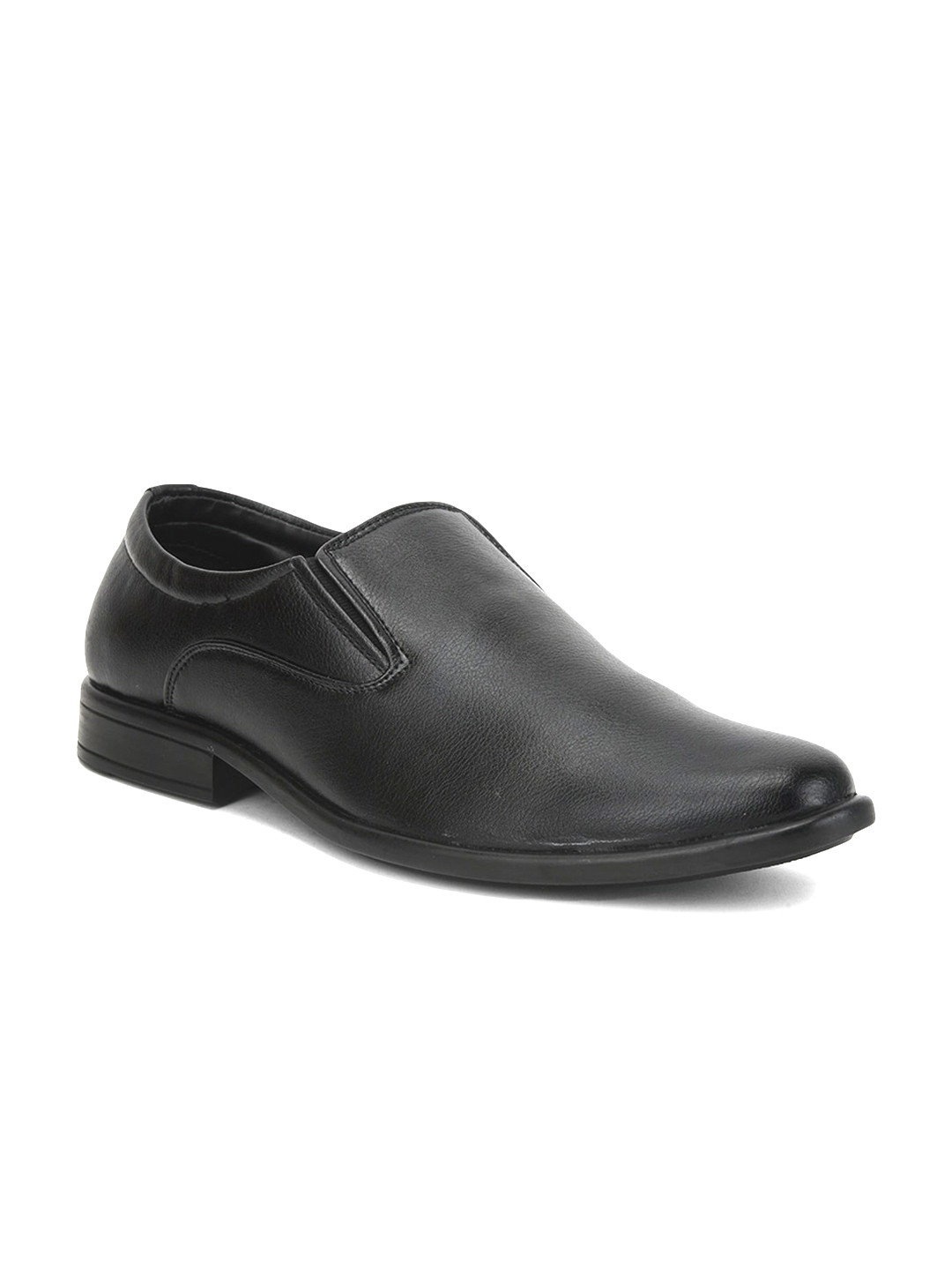 Buy Liberty Men Black Solid Formal Slip On Shoes - Formal Shoes for Men ...