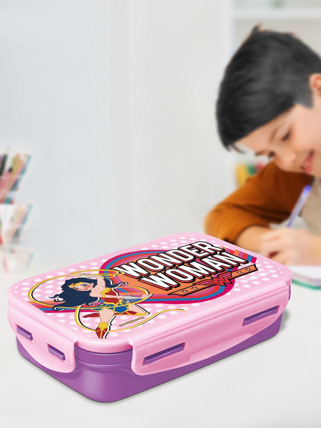 Buy Milton Purple Steely Prime Insulated Stainless Steel Tiffin Box 500 ...