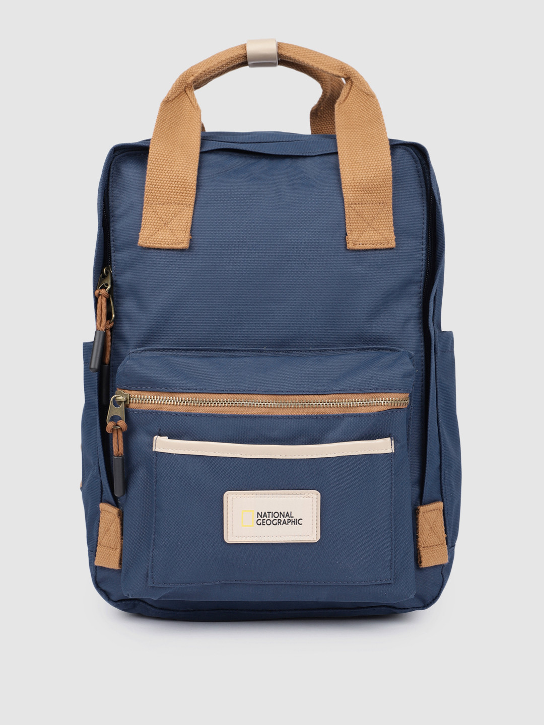 Buy National Geographic Unisex Navy Blue Brand Logo Backpack ...